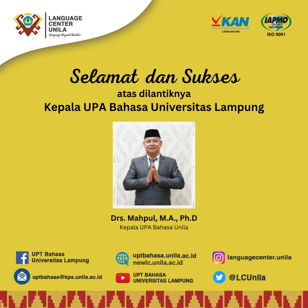 KEPALA UPA BAHASA MEI 2025 s/d Sekarang ( Drs. Mahpul, M.A., Ph.D. ) – UPA BAHASA UNIVERSITAS ...